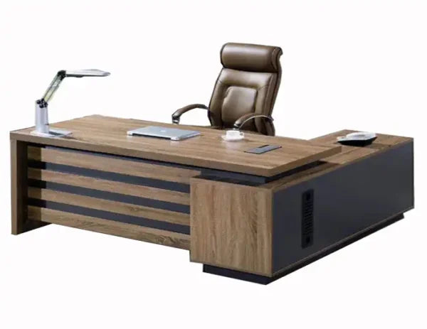 Luxury Modern Executive L-Shaped Office Desk – Multiwood